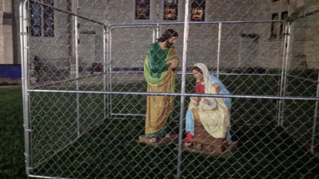 Indianapolis Church Brags About Putting #JesusInACage Over Immigration ...