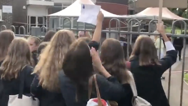 British Girls Protest School 'Gender Neutral' Uniform Ban on SKIRTS | MRCTV