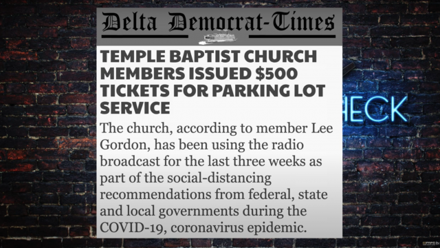 REALITY CHECK: State Crackdowns On Churches Aren't About 'Safety ...