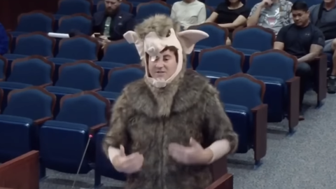 Ronnie the Rapping Rat Goes to City Hall to Raise Furry Awareness | MRCTV