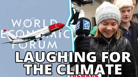 Greta Thunberg Arrogantly Laughs Off Reporters' Questions About Private Jets In Davos | MRCTV