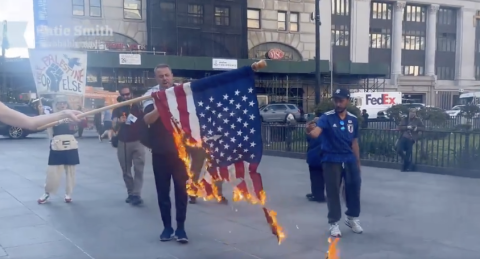 NYC Pro-Terrorism Supporters: Unveiling the Irony of Burning Flags