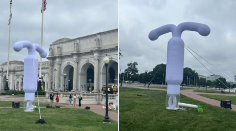 Giant IUD Displayed in DC: Controversial Contraception Act Overview