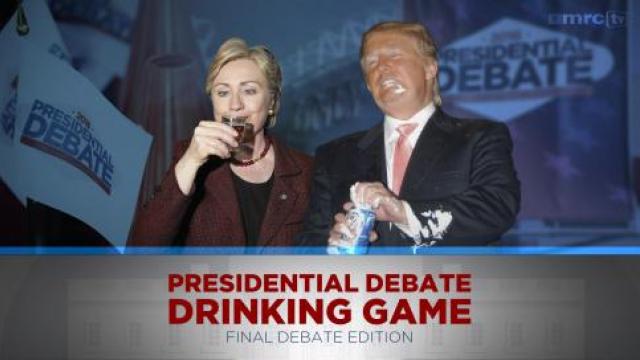 PRESIDENTIAL DEBATE DRINKING GAME: Final Debate Edition | MRCTV